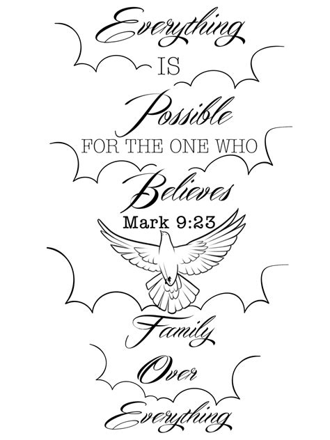 Faithful Dove Tattoo Design