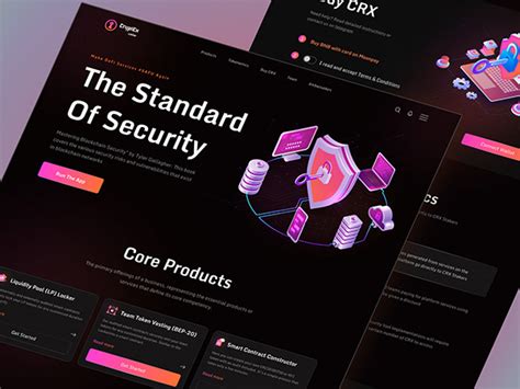 Blockchain Security Landing Page Behance