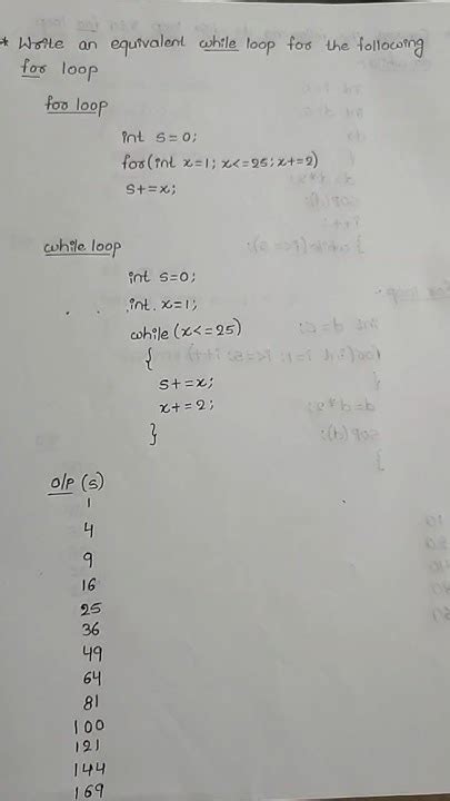 Convert For Loop Into Corresponding While Loop Javaforloopwhileloop