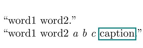 Pdftex I Want Latex To Handle Words Before After Spaces