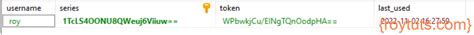 Spring Security Remember Me Persistent Token Approach Roy Tutorials