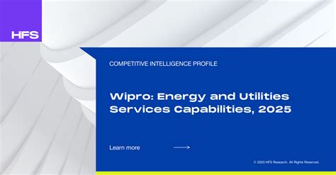 Wipro Energy And Utilities Services Capabilities 2025 Hfs Research