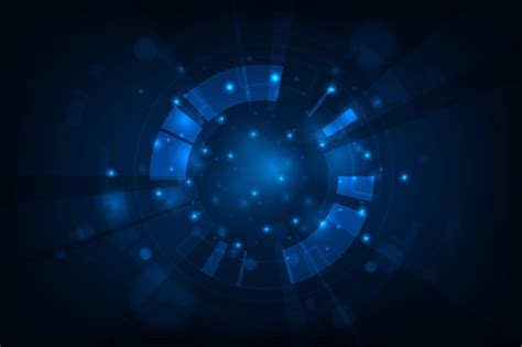 Premium Vector Vector Futuristic Technology Abstract Hitech Background
