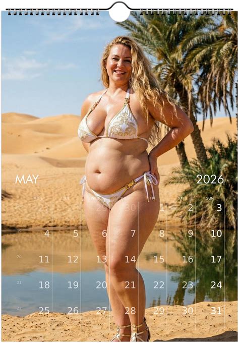 Chubby Lover 2026 Calendar Funny Thick Women Mature Photos Novelty Gag