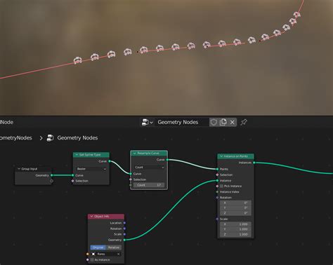 how to add objects to bezier curve control points modeling blender