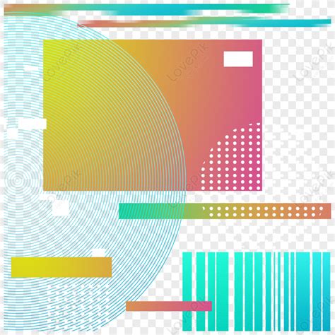 다채로운 기하학적 추상 결함 바람 일러스트 테두리고장요약 Png 일러스트 무료 다운로드 Lovepik