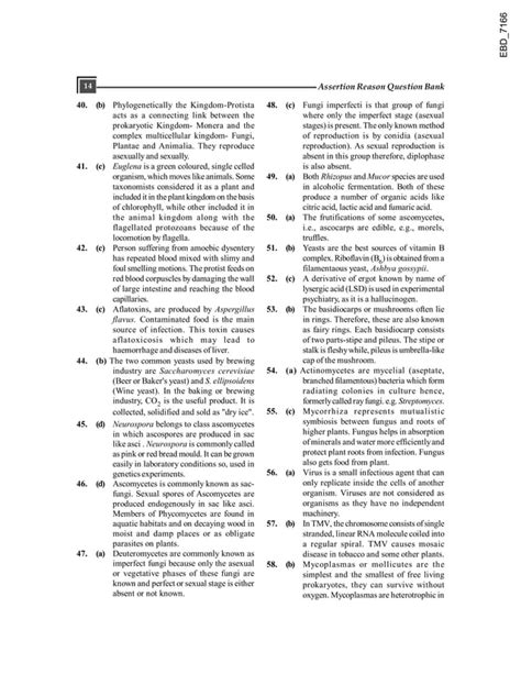 Assertion Reason Questions Biology Class 11 Pdf