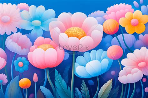 손으로 그린 꽃 일러스트 무료 다운로드 Lovepik