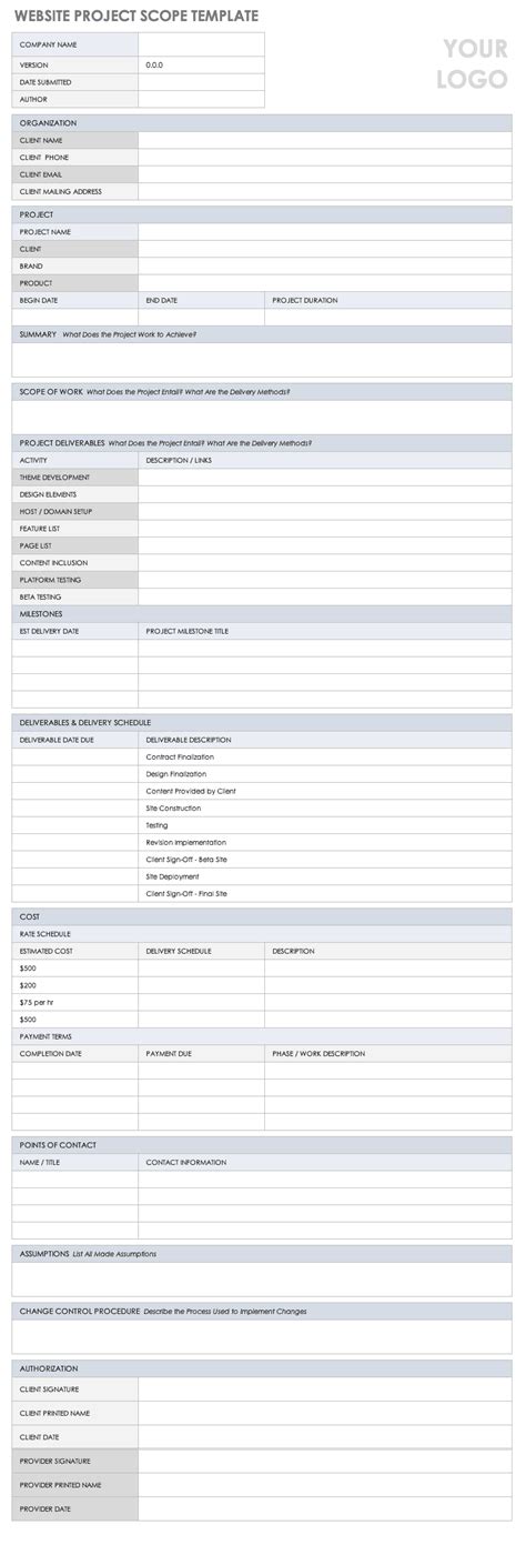 Project Scope Statement Template Lovely Project Scope Management Plan