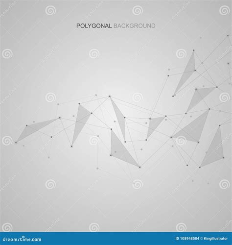 Vector Connecting Dots And Lines Global Network Connection Geometric