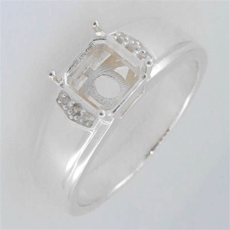 Mens Sterling Silver Semi Mount Ring Setting Syzjewelry