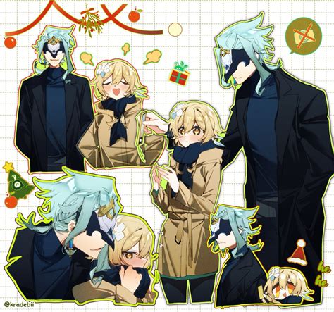 Lumine And Dottore Genshin Impact Drawn By Kradebii Danbooru