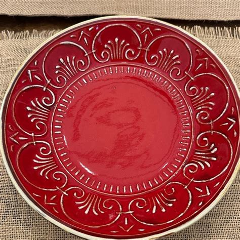 Maioliche Jessica Red Dinner Plate Or Serving Bowl Dining Maioliche