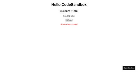 Error Handling Swr React Hooks For Data Fetching Codesandbox