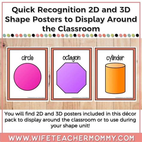 Shape Posters Orange Themed Classroom Decor Artofit