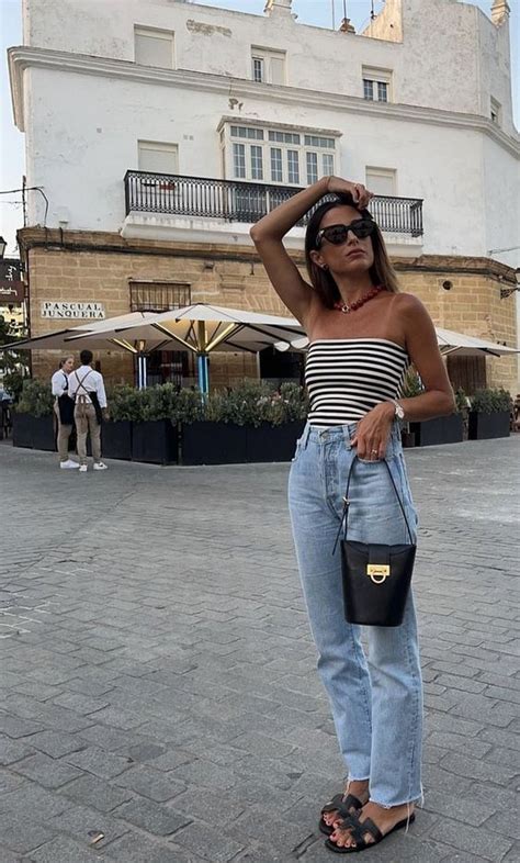 Летни комбинации со фармерки Како да ги носите дури и кога е многу жешко фото Moda De Ropa