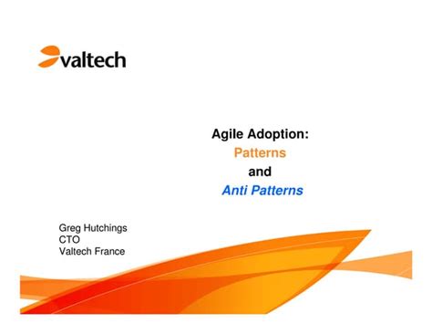 agile adoption patterns and antipatterns ppt
