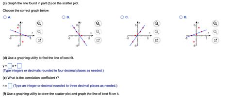 Solved For The Data Given Below Answer Parts A Through Chegg