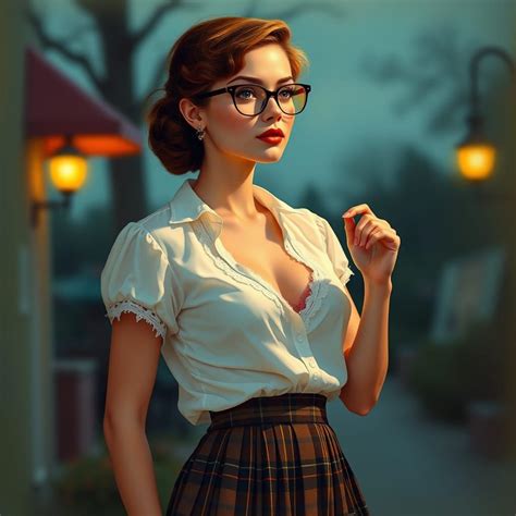 Gil Elvgren Style Model Vintage Pin Up Beauty In A Whimsic