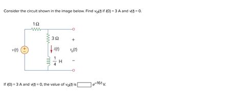 solved consider the circuit shown in the image below find