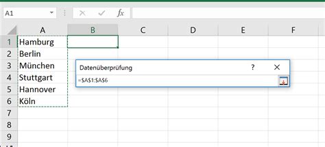 excel dropdown liste erstellen