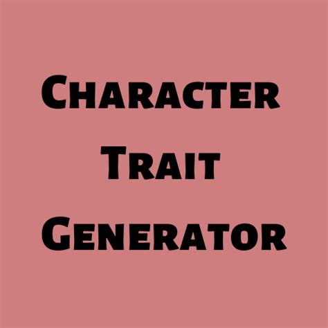 Character Trait Generator Online