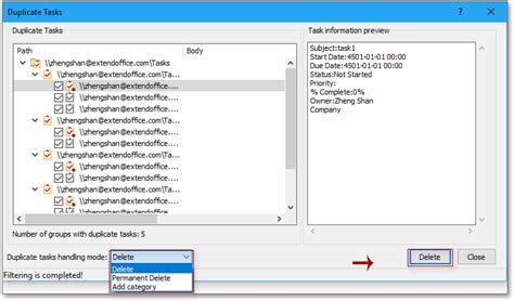 Quickly Remove Or Delete Duplicate Tasks In Outlook