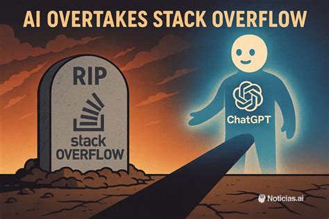 Stack Overflow en caída libre cómo la inteligencia artificial ha reemplazado al que fue el