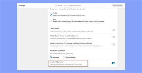 Documention How To Set Enrollment Expiration To A Course