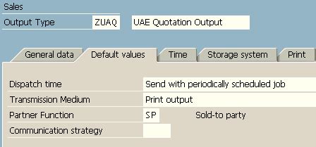 SAP Output Management Create New SAP Output Type
