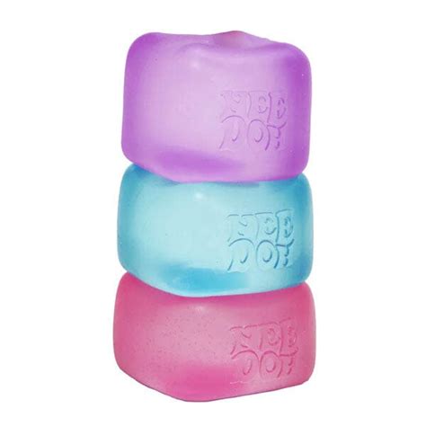 Nee Doh Nice Cube Squishy Fidget Stress Ball 1pc Assorted Colors Showcase