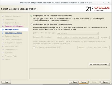Creating Oracle 21c Database Using Dbca Method Oracledbwr