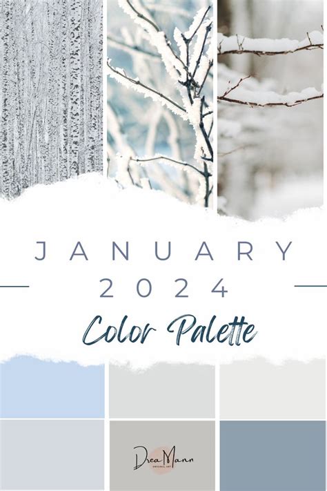 January 2024 Cool Winter Color Palette