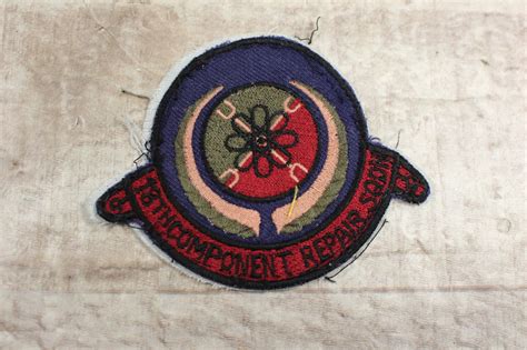 Usaf 18th Component Repair Squadron Sew On Patch Used Military