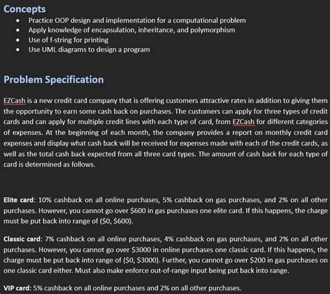 Solved Concepts Practice Oop Design And Implementation For A