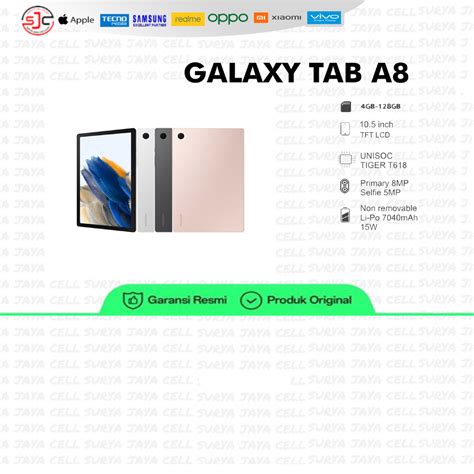 Jual Samsung Tab A8 Wifi Garansi Resmi Sein Shopee Indonesia