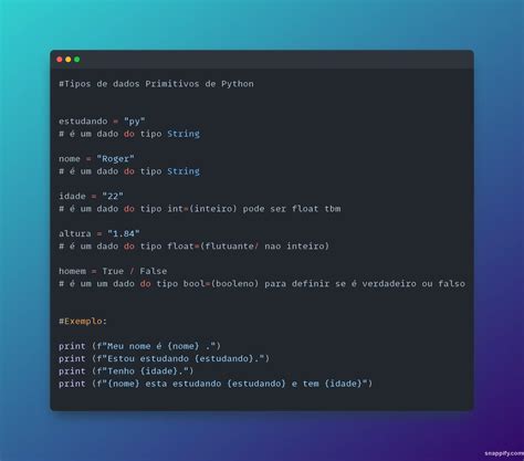 🚀 explorando os tipos primitivos de dados em python 🐍💡