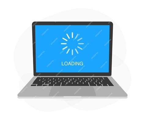 Premium Vector System Software Update And Upgrade Concept Loading Process In Laptop Screen