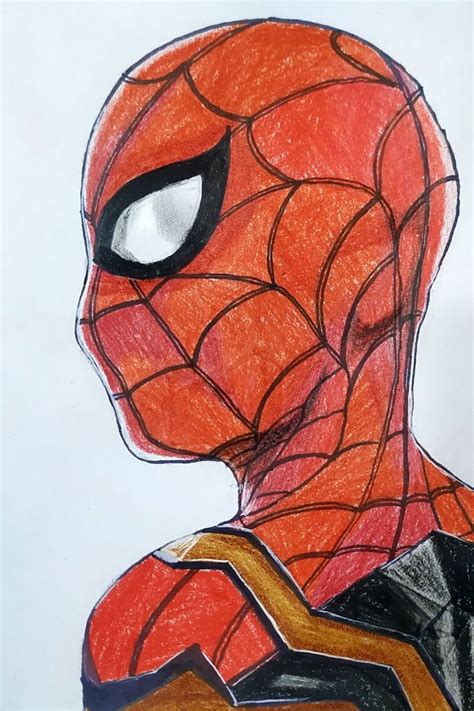 Spider Man Speed Drawing Spiderman Drawing Colorful Drawings Iron Man Drawing