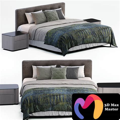 Minotti Bed Andersen 3d Max 3dmaxter