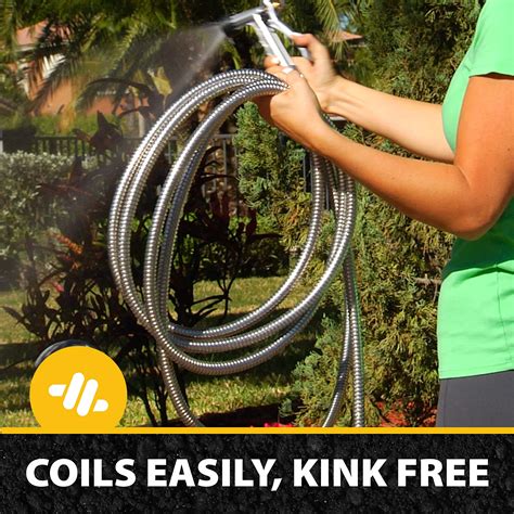Mua Bionic Steel Metal Garden Hose 50 Ft With Nozzle 304 Stainless