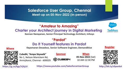 Anand S On Linkedin Salesforce User Group Chennai In Person Event On 05 Nov 2022 10 00 Am