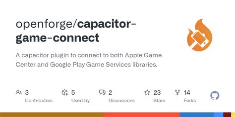 GitHub Openforge Capacitor Game Connect A Capacitor Plugin To Connect To Both Apple Game