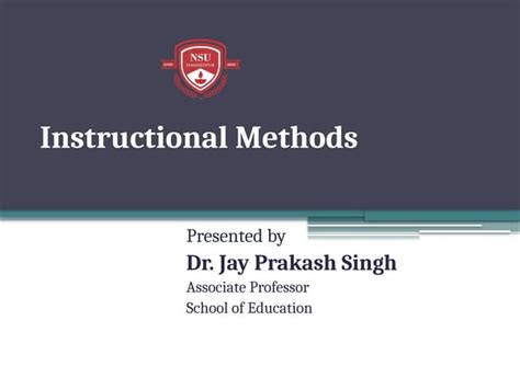 Instructional Methods B Ed 2nd Semester Pptx