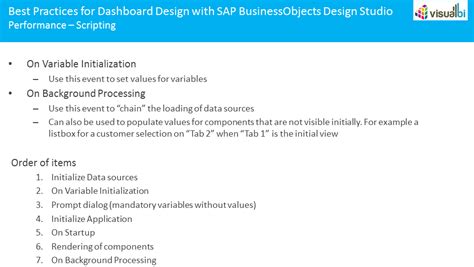Best Practices And Additional Visualization Option Sap Community