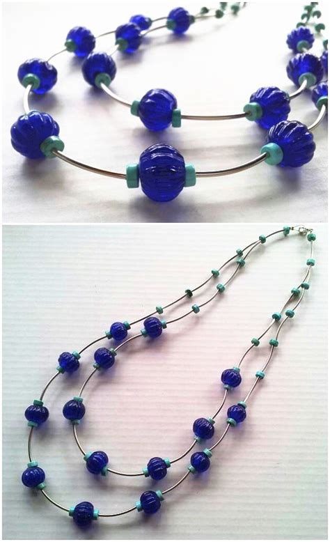 Boshan Glass Beads Necklace 04