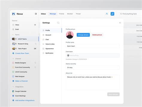settings profile page by product saas for ui8 on dribbble
