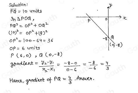 Solved 5 Diagram 12 Shows A Straight Line Pq Drawn On A Cartesian Plane Rajah 12 Menunjukkan