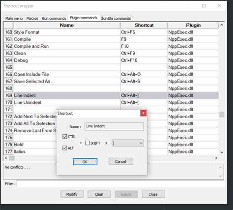Change Indent Keyboard Shortcut Notepad Community