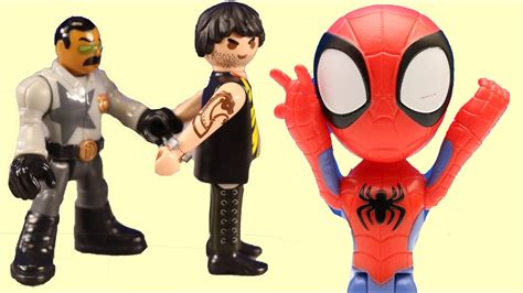Spidey Solves A Mystery In The Museum Spidey And His Amazing Friends Toys Pretend Play